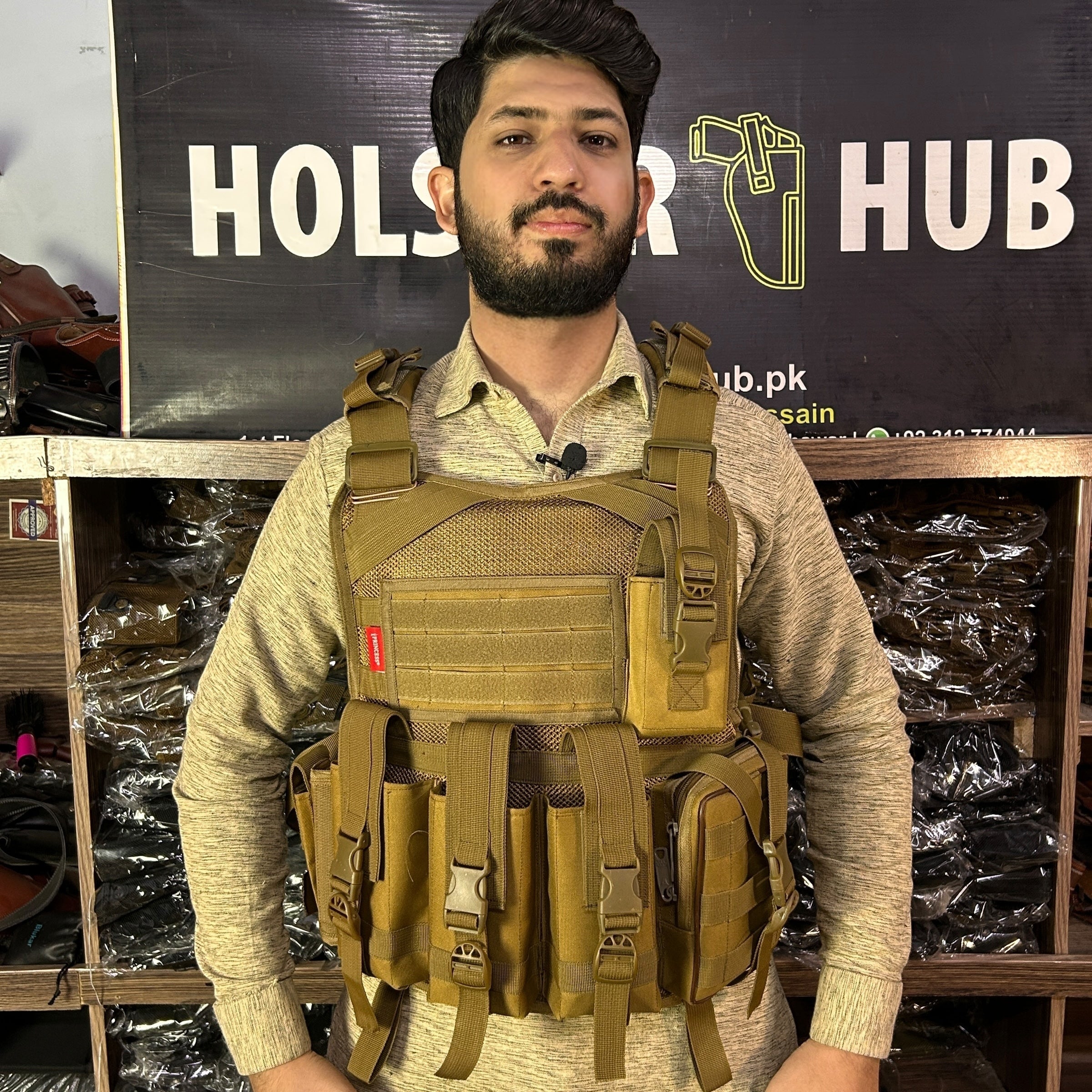 Premium Bullet Proof Jacket - 3 Plate, Rifle Mag, Walkie & Pistol Pouch ...